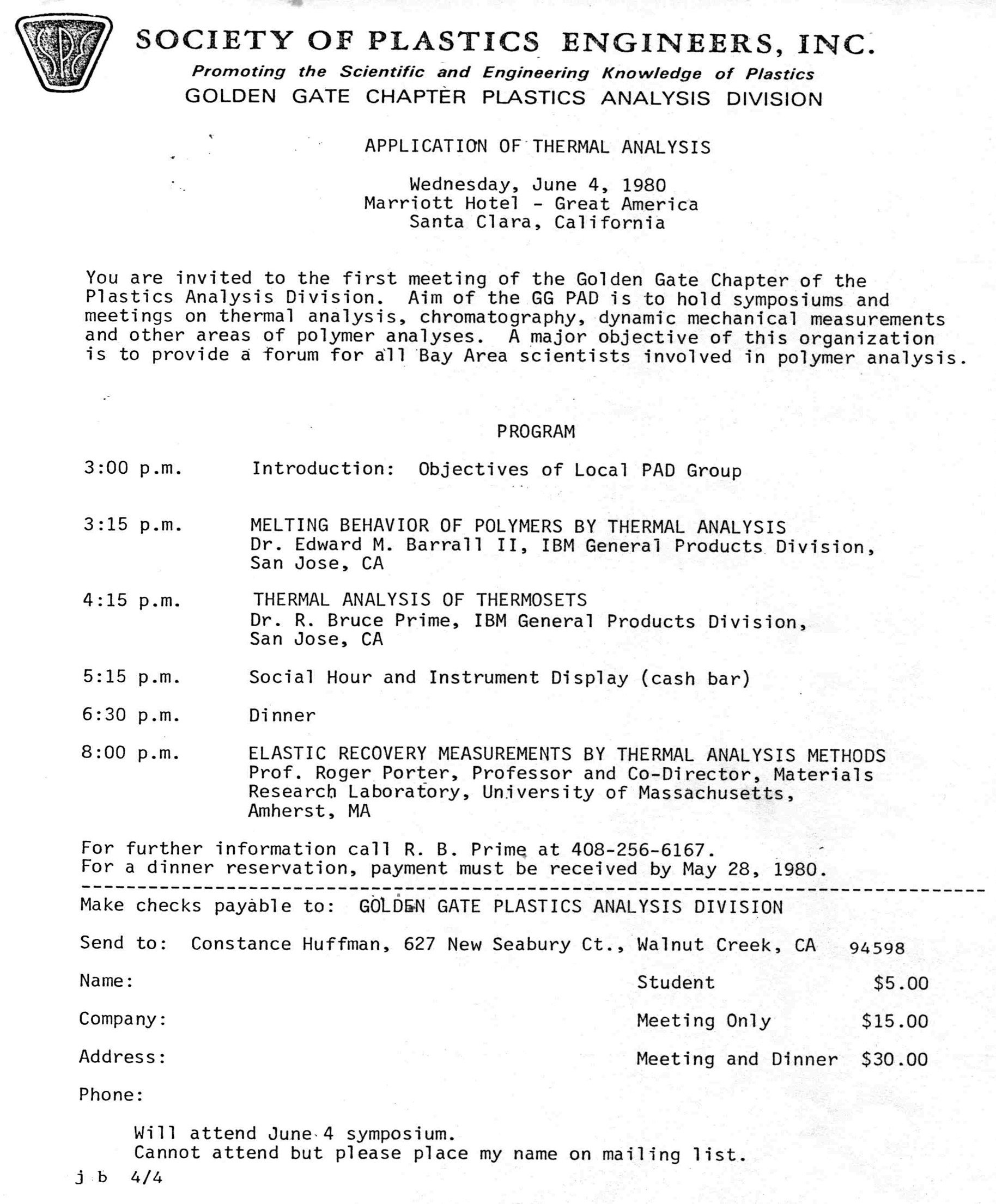 A Brief History Of The GGPF - Golden Gate Polymer Forum